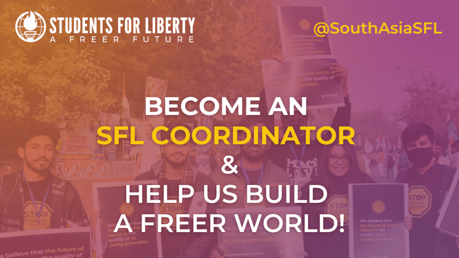 Students For Liberty South Asia Announces Opening of Local Coordinator Program Applications ...